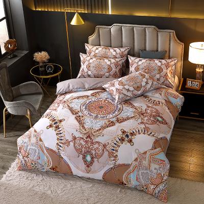 Cina Set di biancheria da letto per stampa digitale con copertura di copriletto in poliestere e lenzuola da letto di lusso in vendita