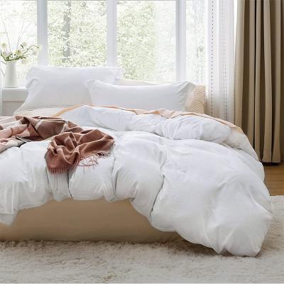 Cina Set di biancheria da letto lavabile da riempimento in poliestere con modello solido e chiusura a cerniera in vendita