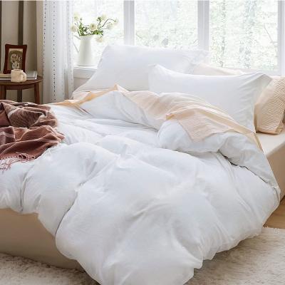 Cina Set di biancheria da letto lavabile da riempimento in poliestere con modello solido e chiusura a cerniera in vendita