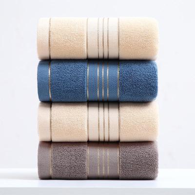 Cina Assorbimento Soft Golden Satin Dobby Towel Sets per la casa e per l' hotel Personalizza etichetta in vendita