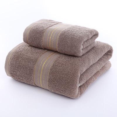 Cina Assorbimento Soft Golden Satin Dobby Towel Sets per la casa e per l' hotel Personalizza etichetta in vendita