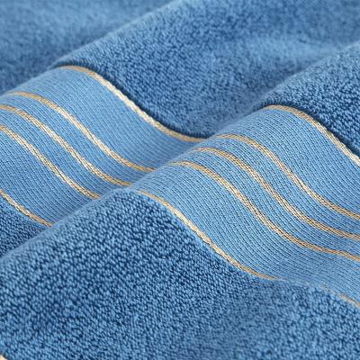Cina Assorbimento Soft Golden Satin Dobby Towel Sets per la casa e per l' hotel Personalizza etichetta in vendita