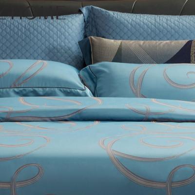 Cina 300TC Viscose Cotton Jacquard 4Pcs Set di biancheria da letto per un'esperienza di sonno confortevole in vendita