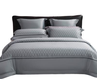 Cina Modello chic massello 100% cotone 60S 300TC Jacquard lenzuola piatta per 2,2m 7 piedi letto in vendita