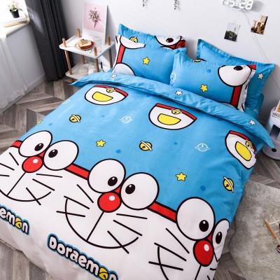 Cina Semplice 4 Pcs Cartoon Polyester lenzuola da letto Set per Due Doppio Queen King Size Letti in vendita