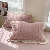 China 2023 Hot Lace Rose Rabbit Plush Four-Piece Set Comforter Set with Solid Pattern Type for sale