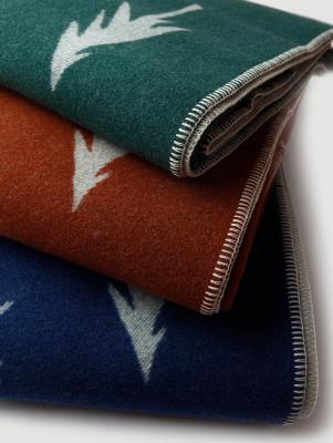 China Gedrukt kasjmierwol gebreide jacquard-dekbed voor thuisreizen Te koop