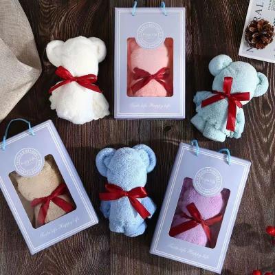 Cina Asciugamano morbido per la pelle per il matrimonio regalo di Natale imballaggio personalizzato logo souvenir in vendita