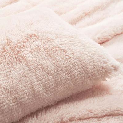 Cina Set di biancheria da letto personalizzato Disegni 3 pezzi Luxury Soft Shaggy Plush False Fur Comforter Set in vendita