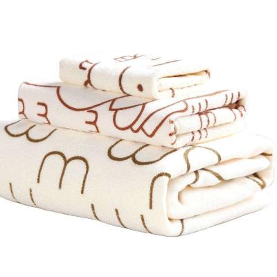 Cina Vende direttamente microfibra 3 pezzi Set di asciugamani personalizzati Bagno Set regalo asciugamani Tutti i vantaggi in vendita