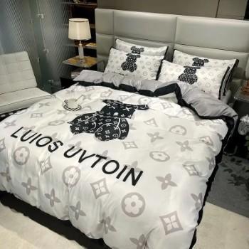 Cina Set di lenzuola da letto in cotone spazzolato in 4 in 1 in colori diversi per casa e hotel di lusso in vendita