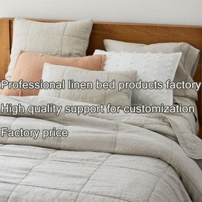 Cina Set di biancheria da letto in lino francese 100% traspirante per un sonno accogliente e lussuoso in vendita