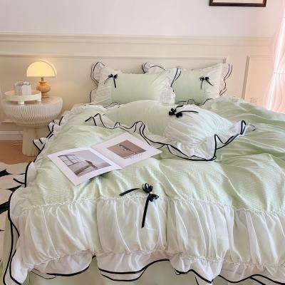 Cina Modello solido King Size Set di biancheria da letto per casa e camera da letto in vendita