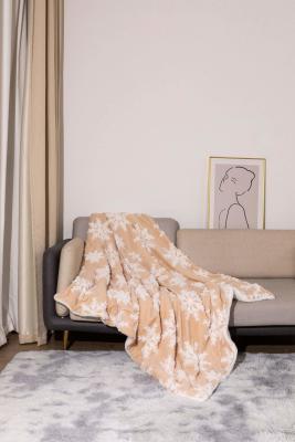 Cina Doppio strato di spessore di copertura stampata stile natalizio velluto di corallo lanciare copertura di peluche Sherpa in vendita