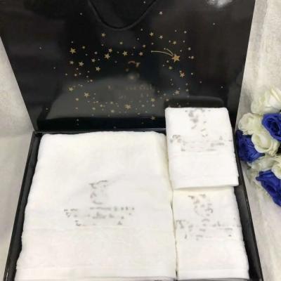 China Conjunto de toalhas de Jacquard personalizado para opções de cores personalizadas à venda