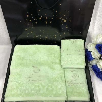 China Conjunto de toalhas de Jacquard personalizado para opções de cores personalizadas à venda