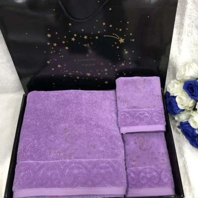 China Conjunto de toalhas de Jacquard personalizado para opções de cores personalizadas à venda