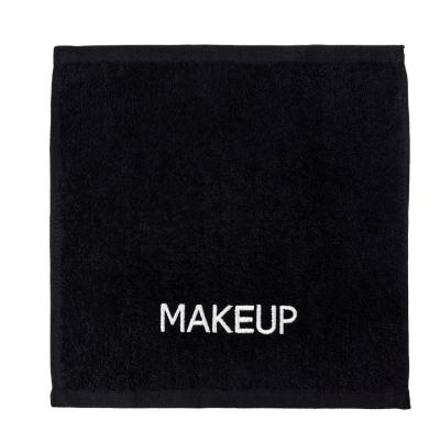 Cina Customization di modello di ricamo 100% di cotone Set di asciugamani da bagno in colore nero con logo in vendita