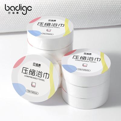 China Niet-geweven stoffen Wegwerpcompressed handdoek voor reizen Groot formaat bad katoenen tablet Te koop