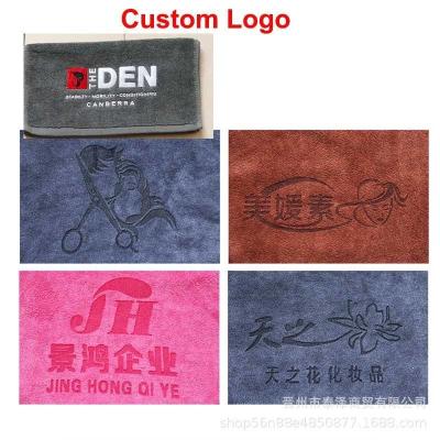 China Custom Logo Microfiber Soft Sports Sweat Towels voor Fitness Workout in Monsters Te koop