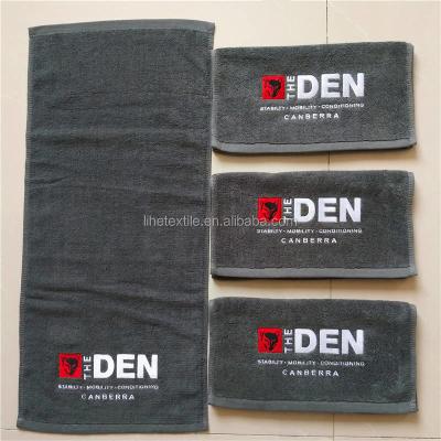 China Custom Logo Microfiber Soft Sports Sweat Towels voor Fitness Workout in Monsters Te koop