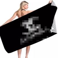 China Samples Quick Dry Microfiber Luxury Beach Towel with Custom Logo and Rectangle Shape for sale