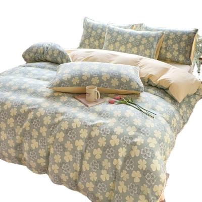 China Comfortabel gewassen katoen dubbele laag garen dekbed beddengoed set voor 2,0m bed Te koop