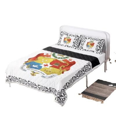 Cina Set di biancheria da letto per coperte di tribù polinesiana Red Tonga Design Comforter con riempimento di cotone in vendita