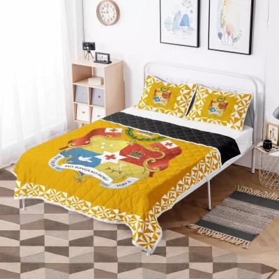 Cina Set di biancheria da letto per coperte di tribù polinesiana Red Tonga Design Comforter con riempimento di cotone in vendita