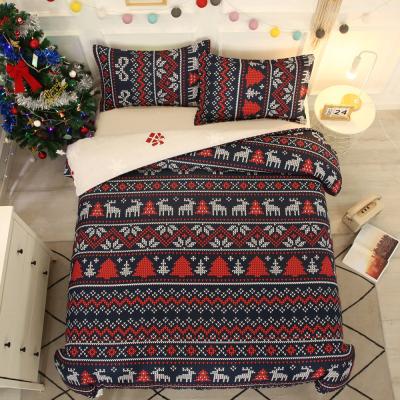 中国 オーダーメイド 織物の密度 冬の祝い 寝具 家庭用 クリスマス用 4pcセット 販売のため