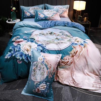 China Modieus Gewassen Tencel Bed Sheets Sets Bed Linnen Set Eco-vriendelijk en zacht Hand Feel Te koop