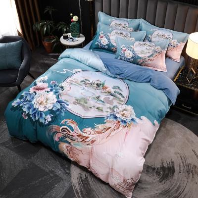 China Modieus Gewassen Tencel Bed Sheets Sets Bed Linnen Set Eco-vriendelijk en zacht Hand Feel Te koop