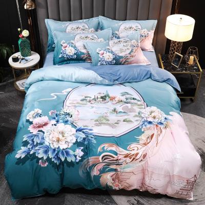 China Modieus Gewassen Tencel Bed Sheets Sets Bed Linnen Set Eco-vriendelijk en zacht Hand Feel Te koop