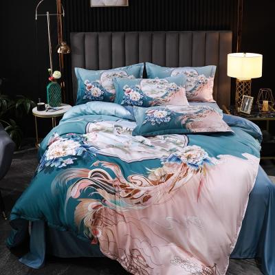 China Modieus Gewassen Tencel Bed Sheets Sets Bed Linnen Set Eco-vriendelijk en zacht Hand Feel Te koop