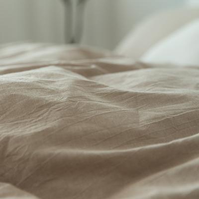 Cina Set di biancheria da letto di cotone lavato al 100%, manuale morbido, respirabile e resistente. in vendita