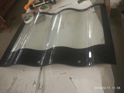 China CURVED GLASS, bending glass,CLEAR,SMALL RADIUS 500mm, 1830*6000mm EXTRA LARGE GLASS BENDING TO SHAPES, FACADES, ENVELOPS for sale