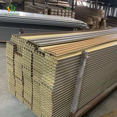 China Modern Design Aesthetic Versatile Fireproof Waterproof Eco-Friendly Sag Resistance Wpc Wall Panel Bamboo Aluminum for Indoor for sale