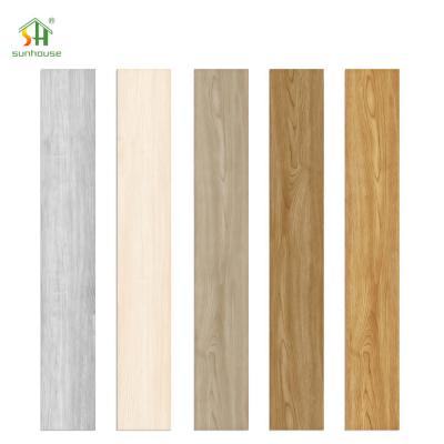 China 6mm SPC Stone Plastic Composite Flooring 7x48 Inch Waterproof Anti Slip R9 Fire Resistant Class B for Residential and Light Commercial for sale