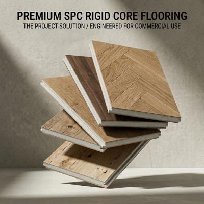 China Waterproof SPC Flooring with Click Lock Installation and Wear Resistant Surface for Hotels for sale
