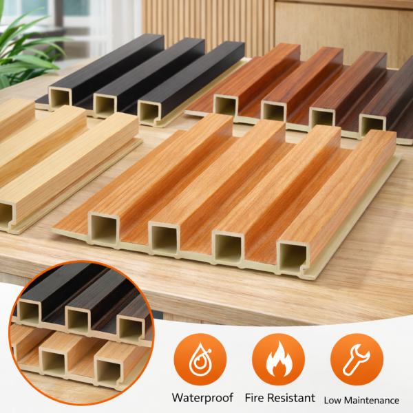 Quality Sound Absorbing Acoustic WPC Wall Panel for Interior Decoration Cladding for sale