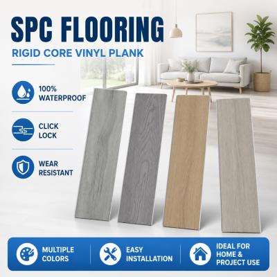 China Waterproof SPC Flooring for Kitchens, Bathrooms and Wet Interior Areas for sale