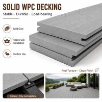 China Solid WPC Decking Installation System Joist Spacing And Expansion Gap Guide for sale