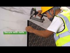 Panel de pared acrílico de mármol 5D de primera calidad para espacios comerciales / proyectos residenciales