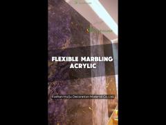 Panel de pared de acrílico ecológico 5D Dinámico de mármol de textura paneles de pared de protección UV