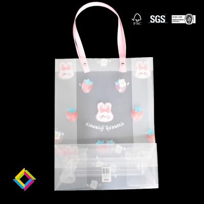 PVC Gift Bags Handbag Folding Paper Gift Packaging PVC Bag For Holiday Gift