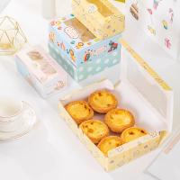 China Custom Egg Tart Box Cake Packaging with Matt Lamination Offset Printing FSC Certified for sale
