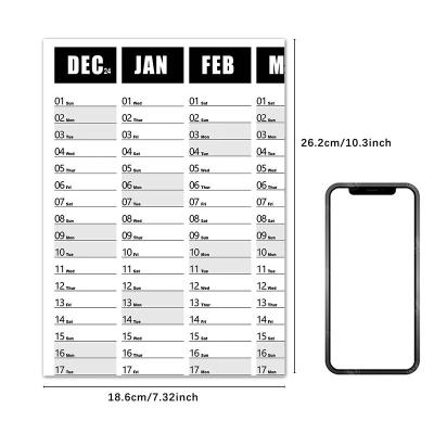 China Personalization Add Personal Dates Custom Wall Calendar Paper End Month December for sale