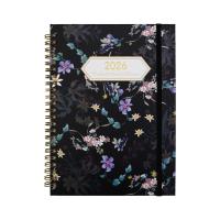 China Custom A5 Spiral Hardcover Notebook Embossed Design 500pcs Minimum Order for sale