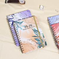 China A5 Spiral Hardcover Notebook Screw Binding 80 Sheets Lined Dot Grid Customizable for sale