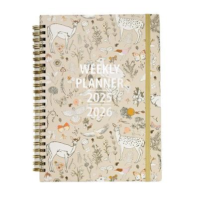 China 15 Page Count Spiral Hardcover Notebook without Pocket and Embossed Design for sale